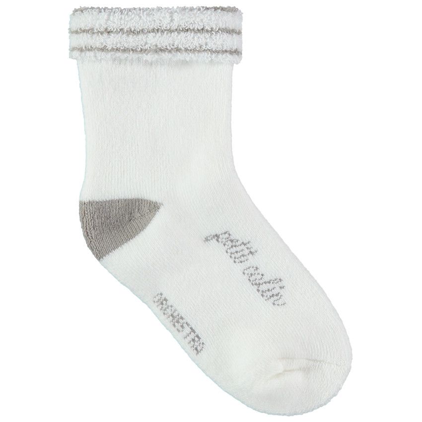 Orchestra Looped socks with inscription and jacquard details Ecru - 17 ...