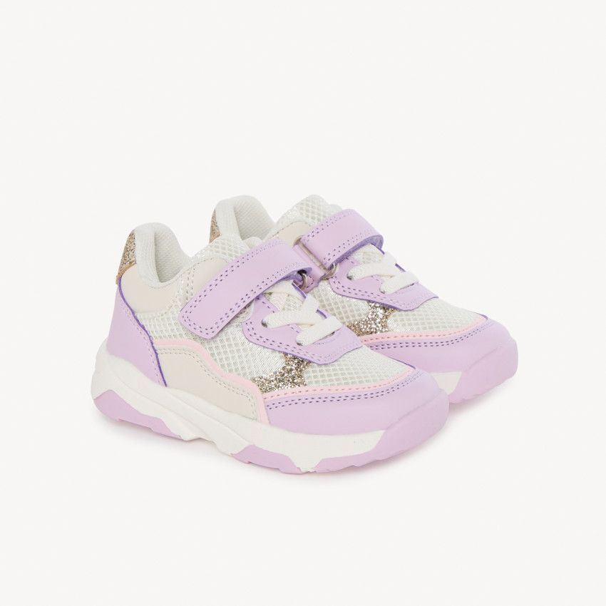 SAXO BLUES Mesh and sequin sports trainers for baby girls White - 23 ...