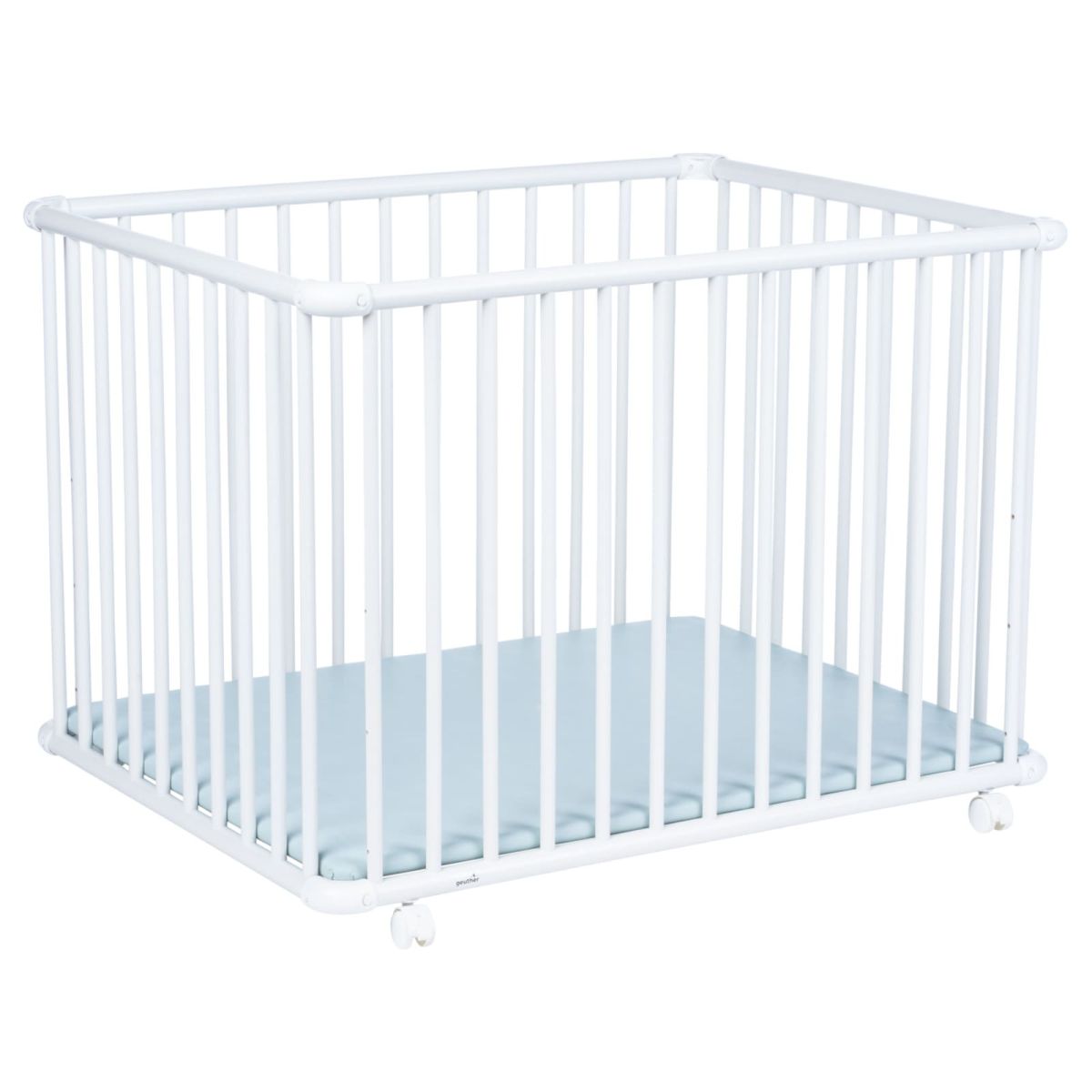 GEUTHER Belami Plus playpen on wheels white - Park - Awakening and ...