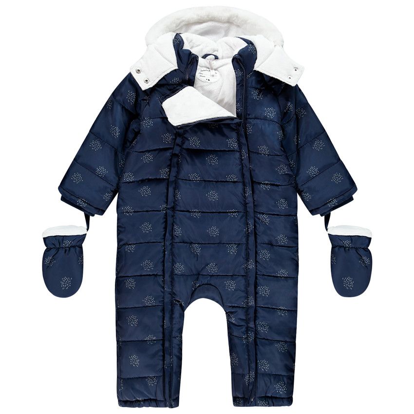 Orchestra Fancy patterned baby girl jumpsuit Blue - 3 months - Jacket ...