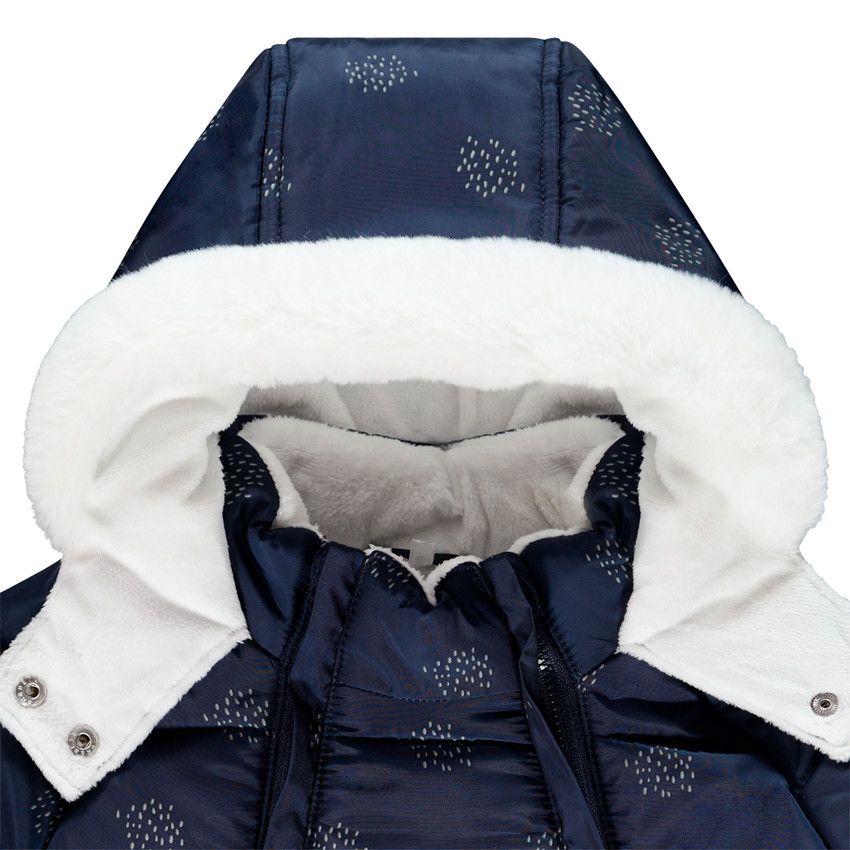 Orchestra Fancy patterned baby girl jumpsuit Blue - 3 months - Jacket ...