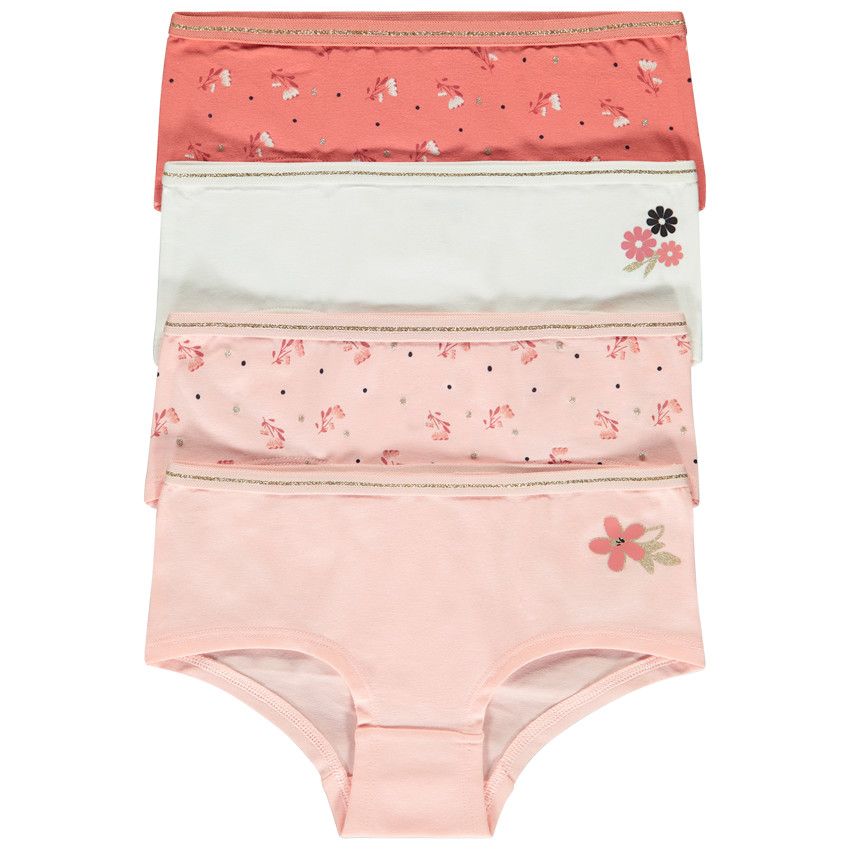 Orchestra Set of 4 fancy shortys for girls Ecru - 12 years old ...
