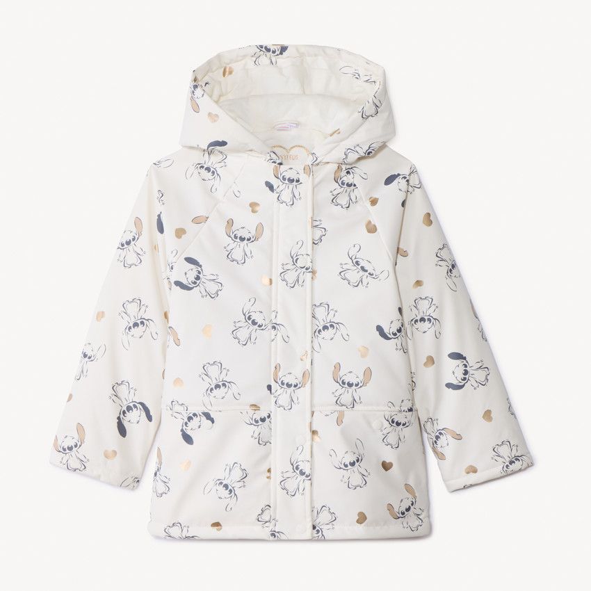Orchestra Parka aus Gummi mit Disney-Herzen/Stitch-Print für Mädchen ...