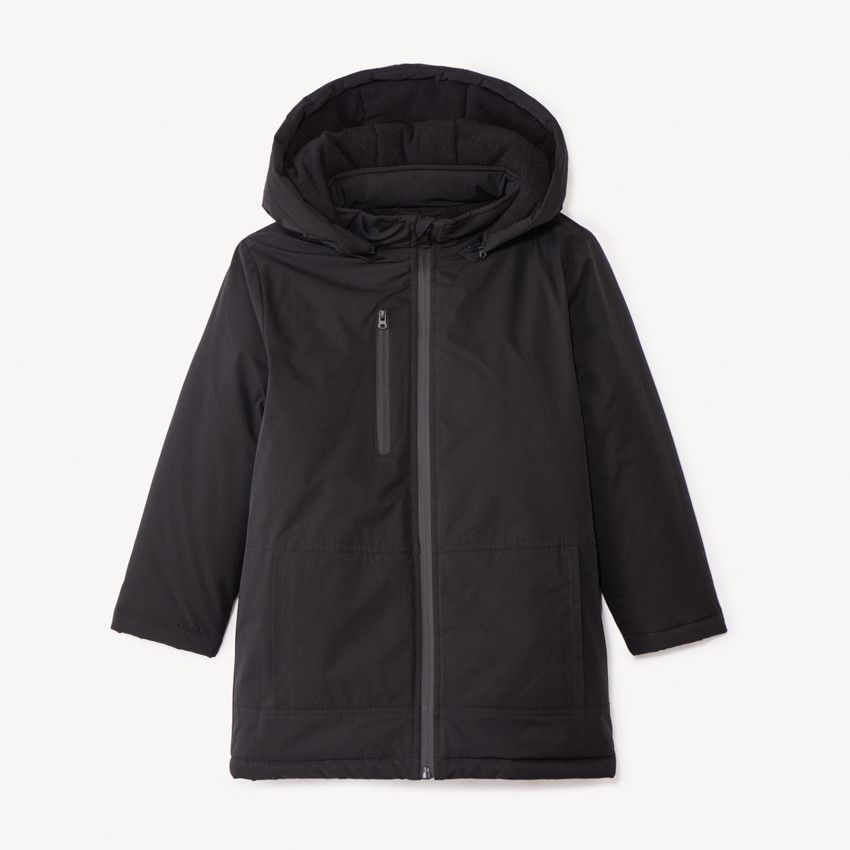 Orchestra Boys' padded parka with removable hood Black - 8 years old ...