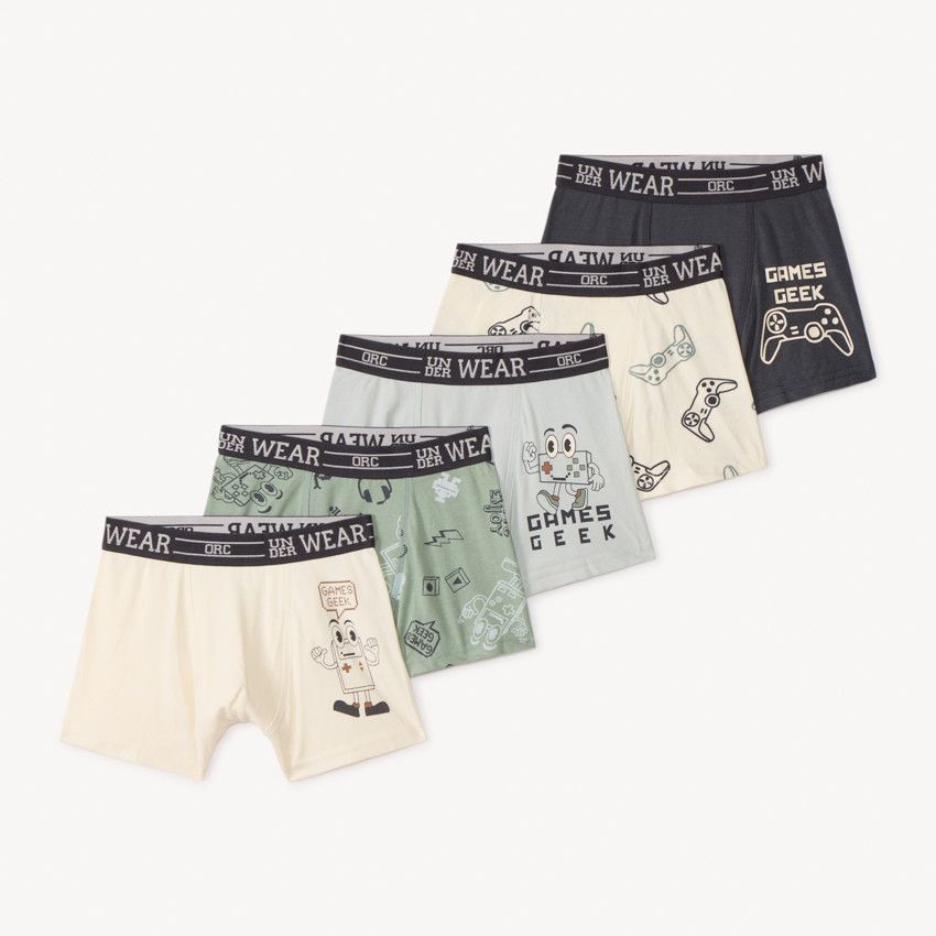 Orchestra Pack of 5 video game boxer shorts for boys Print - 2 years ...