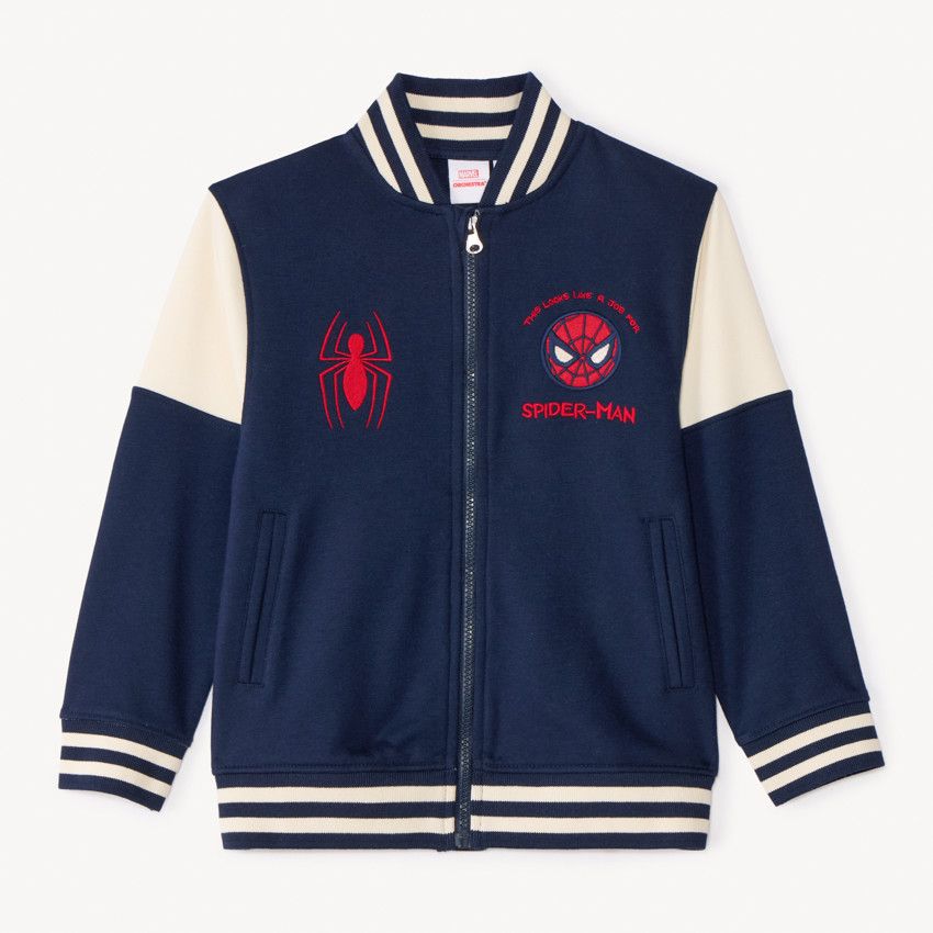 Orchestra Veste teddy oversize Spider-Man Marvel pour garçon Bleu - 4 ...