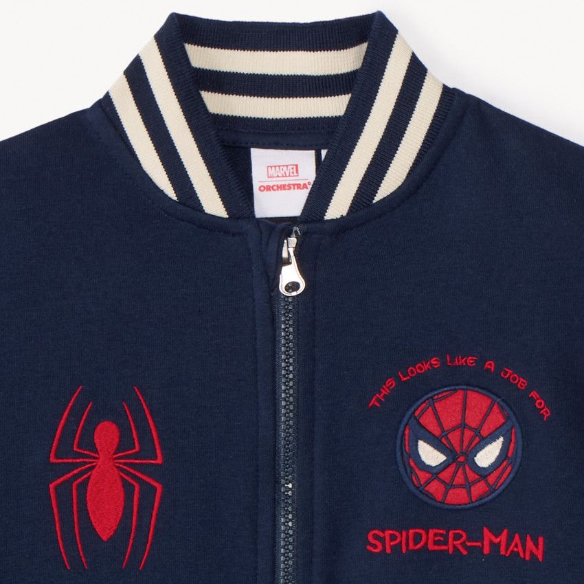 Orchestra Veste teddy oversize Spider-Man Marvel pour garçon Bleu - 4 ...