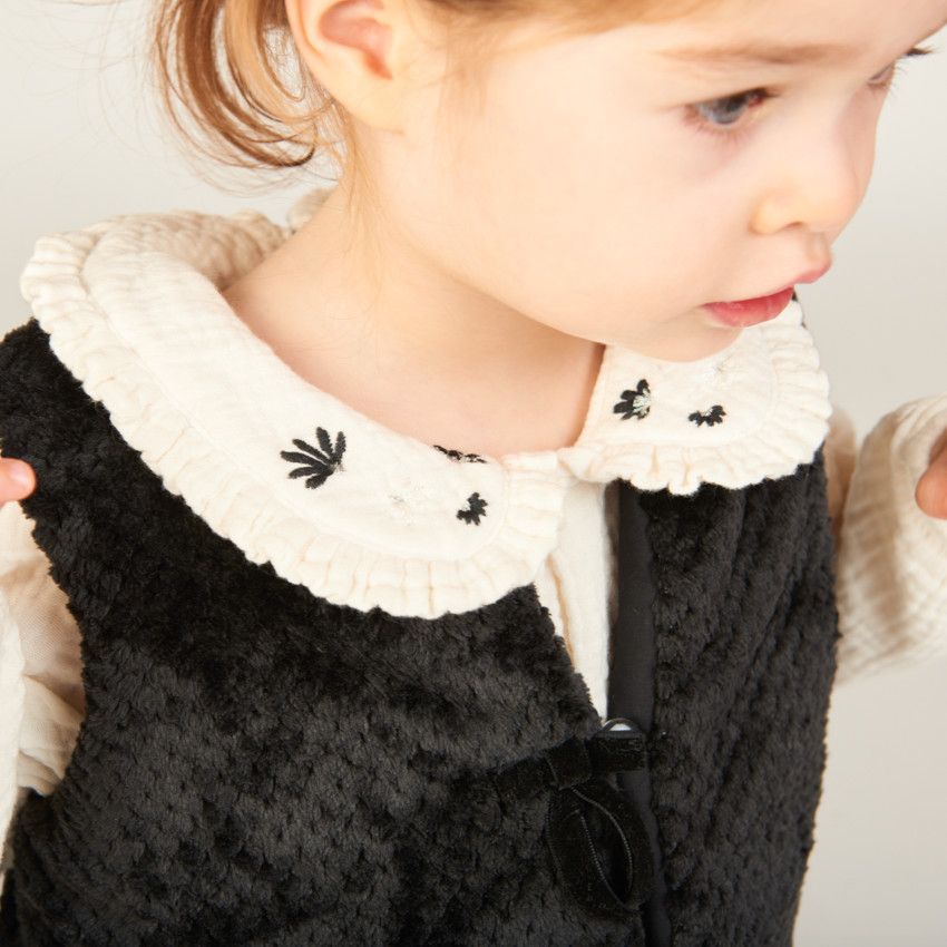 Orchestra 3-piece set with tetra tunic for baby girl Ecru - 18 months ...