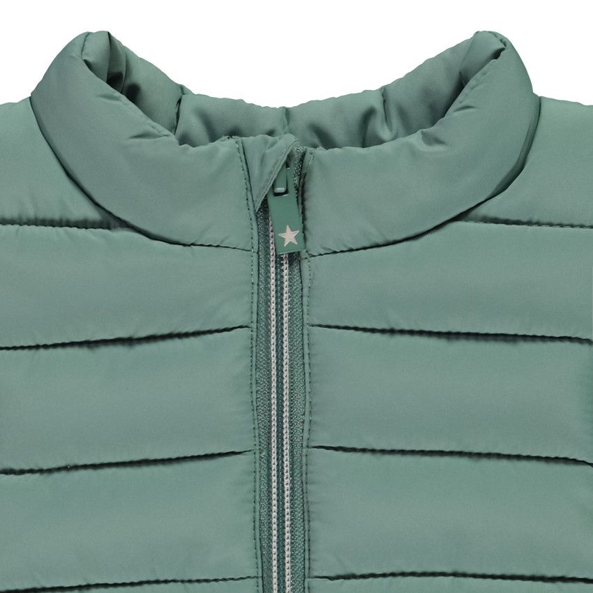 Orchestra Plain sleeveless down jacket for baby boys Ecru - 12 months ...