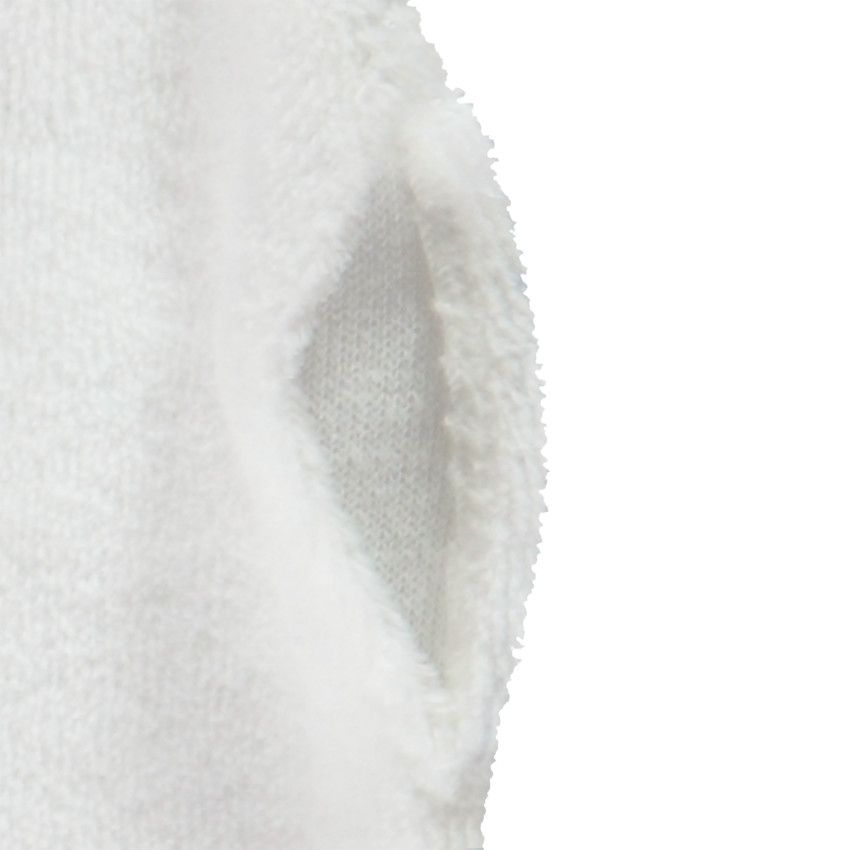 Orchestra Long velvet wrap-around jumpsuit for premature babies Ecru ...