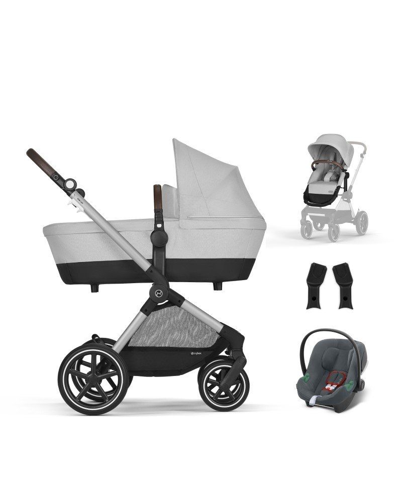 CYBEX Poussette Eos Lux Travel System Aton B2 lava grey - Poussette ...