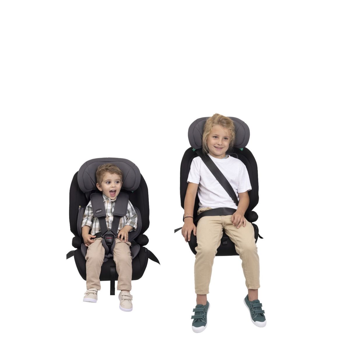 CHICCO I-Size Gro-Up car seat pure black - Group 1-2-3 (9 to 36 kg ...