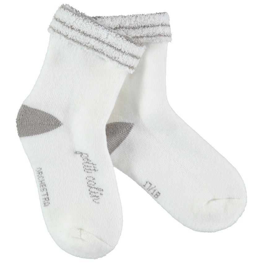 Orchestra Looped socks with inscription and jacquard details Ecru - 17 ...