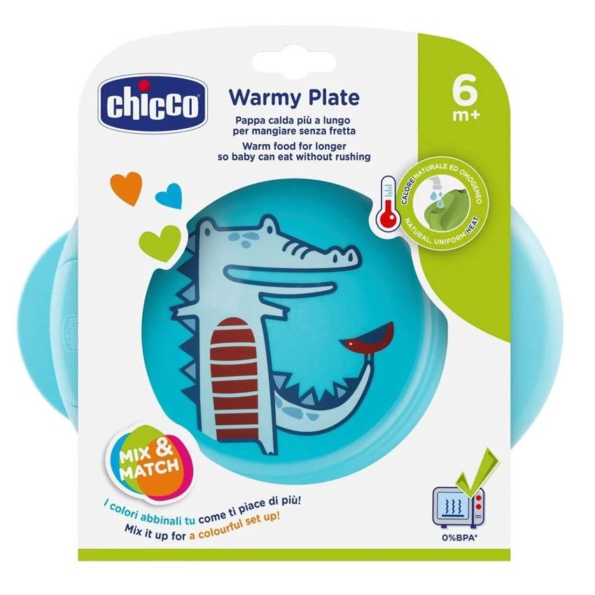 CHICCO KEEP WARM PLATE WITH RESERVOIR -6M+ - PINK - Crockery and ...