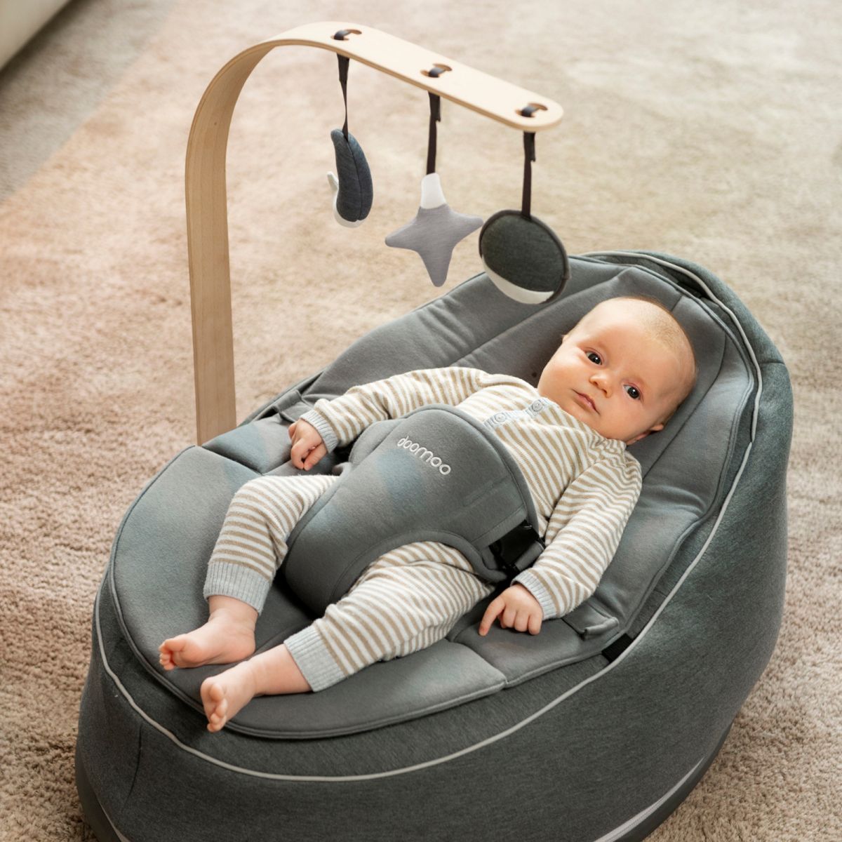 DOOMOO Arche universelle Seat'N'NSwing bois - Jouet d'éveil - Éveil et ...