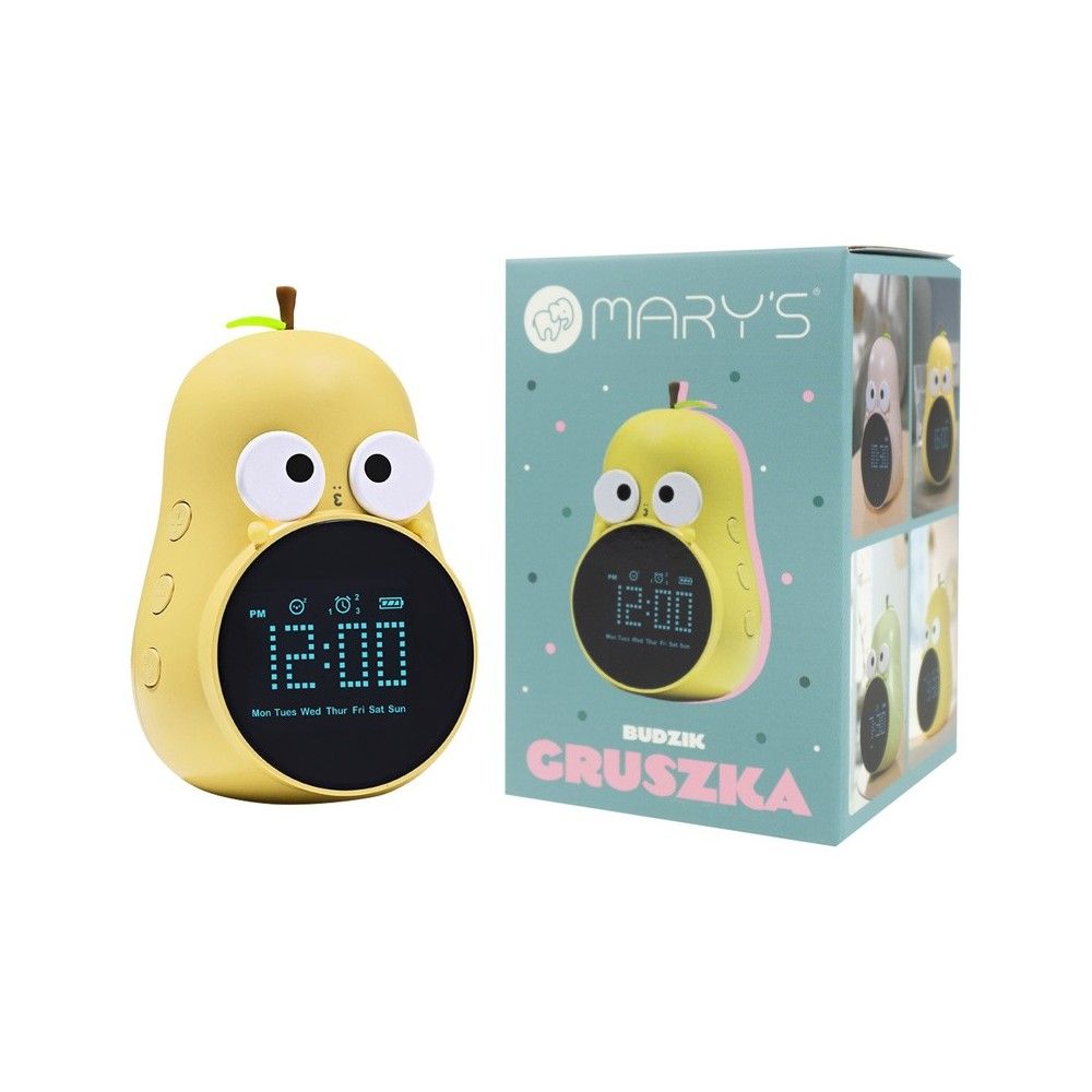 MARY'S Alarm clock pear yellow - Night lights, lighting fixtures ...