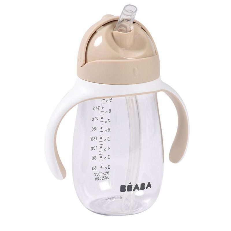 BEABA Mug with straw 300ml clay - Cups & Water Bottles - At the Table ...