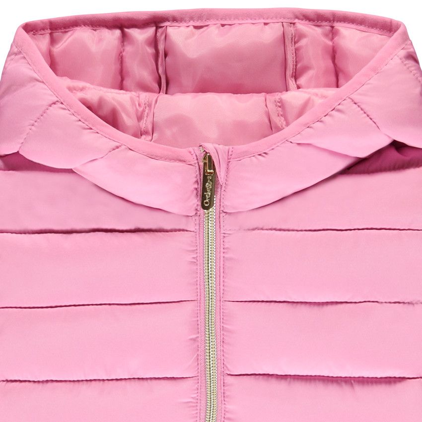 Orchestra Girl's light, plain, hooded down jacket Rose - 10 years old ...