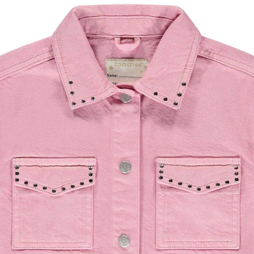 Orchestra Plain denim jacket with shirt collar and stud detail for ...