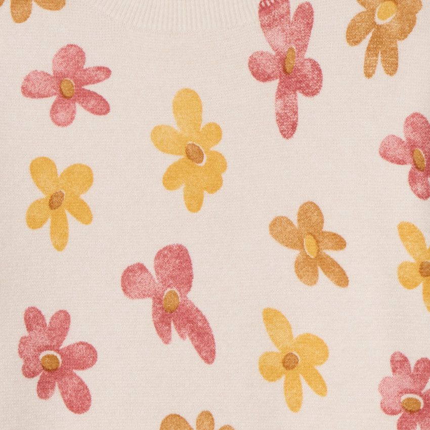 Orchestra Girl's oversized milano sweatshirt in fancy print Ecru - 12 ...