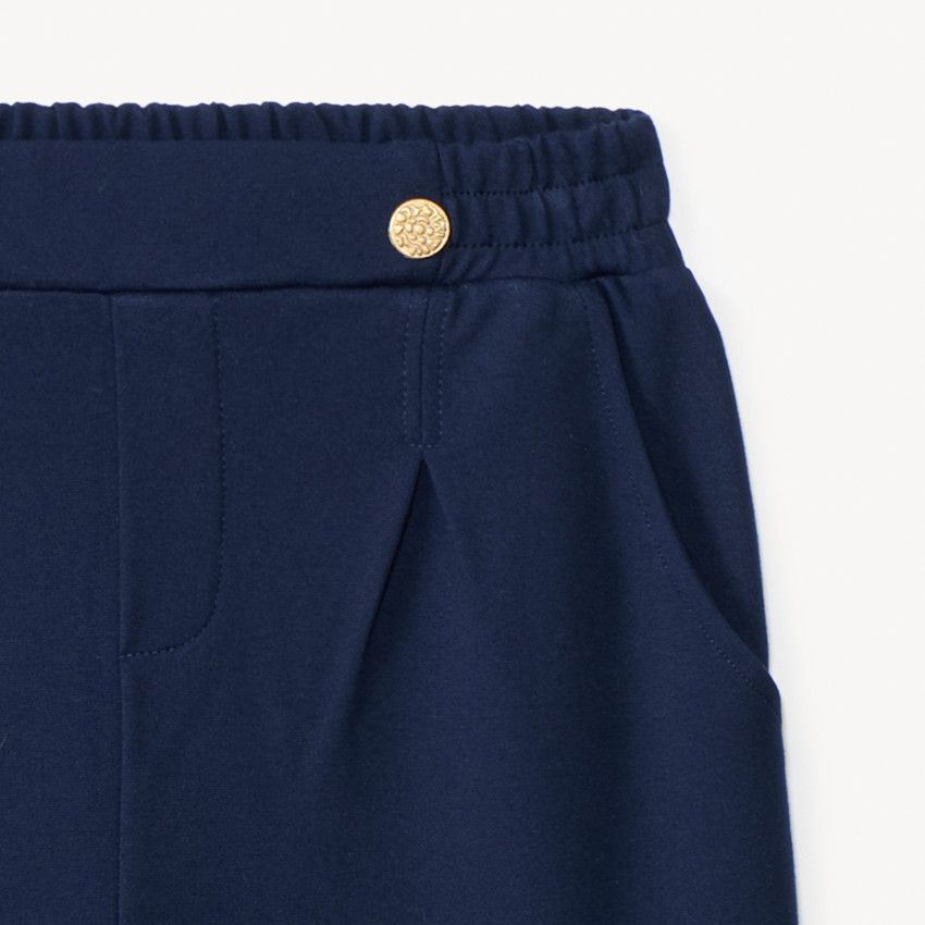 Orchestra Girl's milano trousers with fancy buttons Blue - 12 years old ...