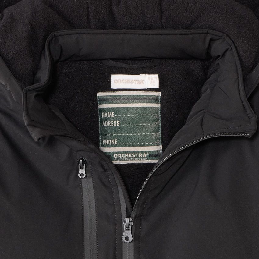 Orchestra Boys' padded parka with removable hood Black - 8 years old ...