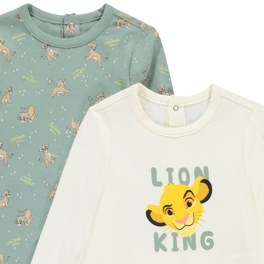 Orchestra Set of 2 Simba Disney baby boy sleepers with different ...