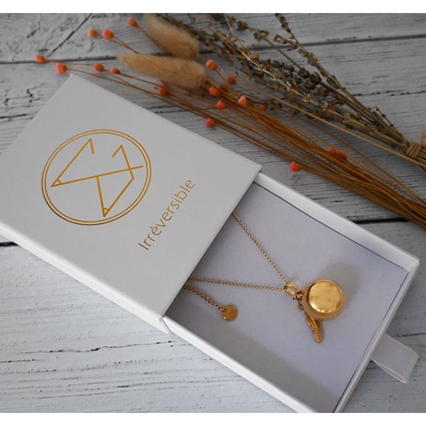 IRREVERSIBLE BIJOUX Bola de grossesse or lisse Jeanne - Allaitement - Repas - Orchestra