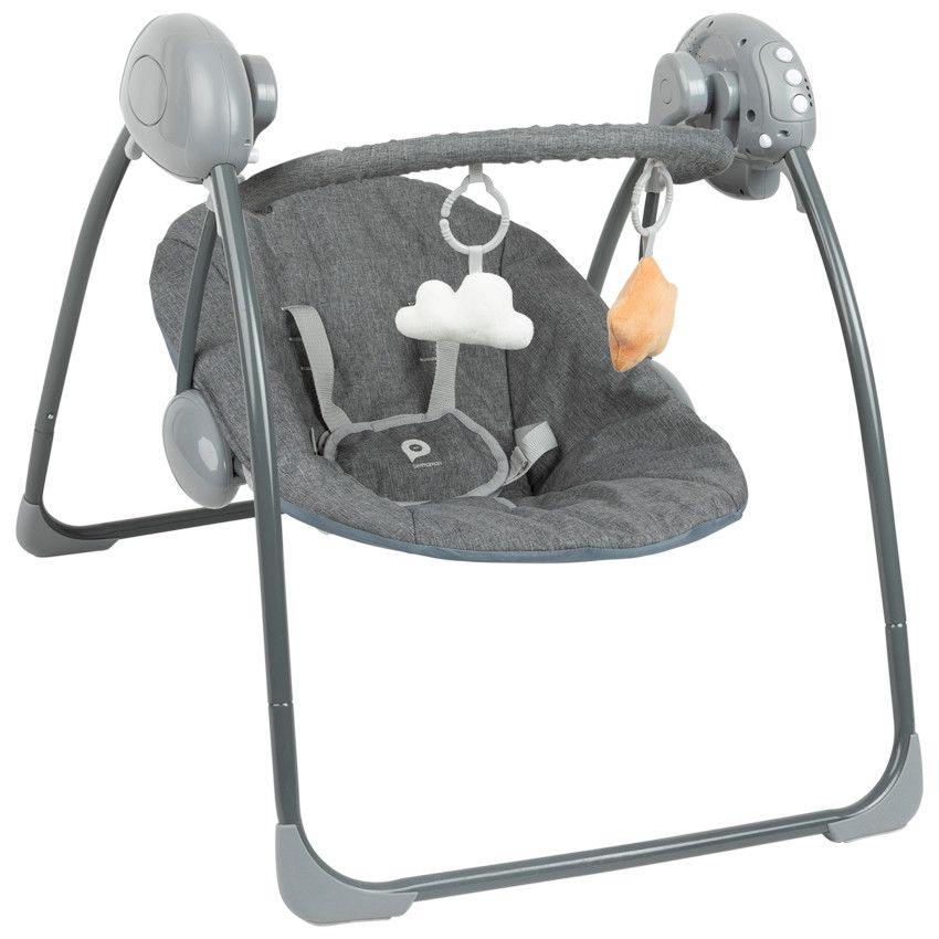 PREMAMAN Electric swing - Gris chiné Ice - Swing - Awakening and games ...