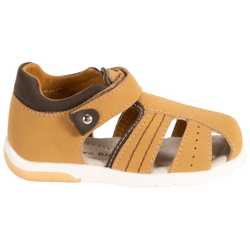 SAXO BLUES Sandales velcro avec perforations pour bébé garçon Marron ...