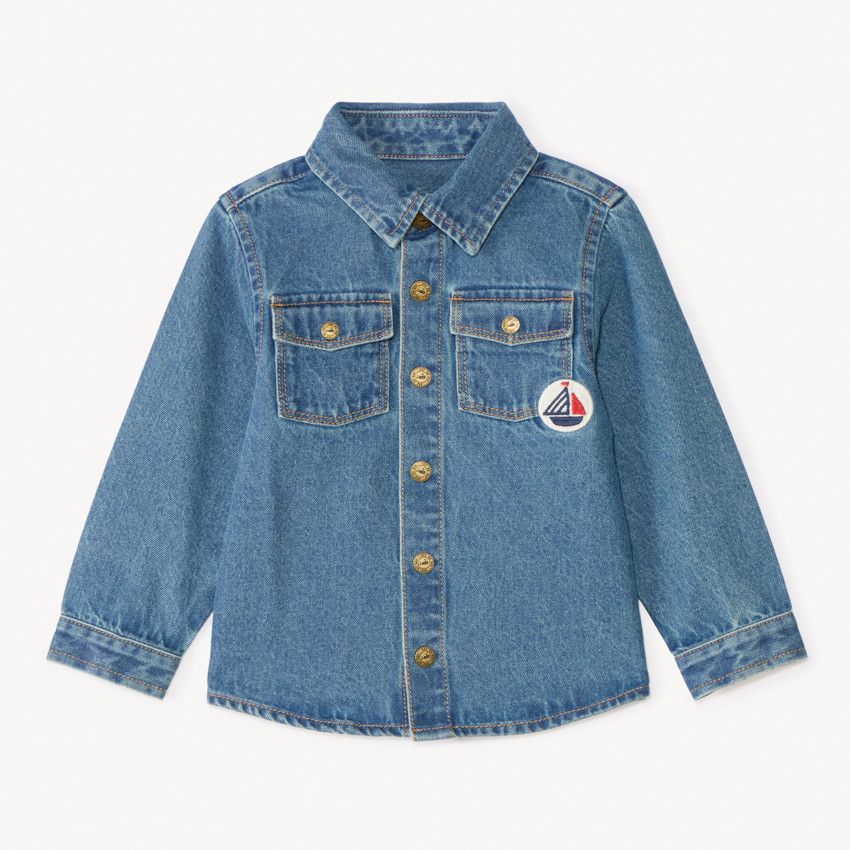 Orchestra Sailboat embroidered denim jacket for baby boys Blue - 18 ...