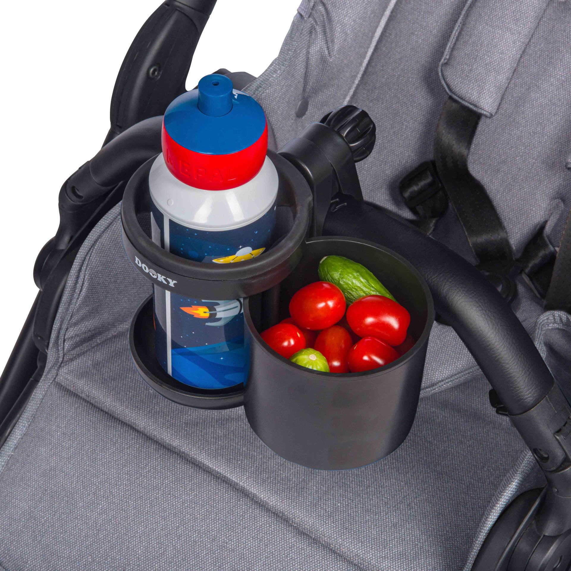 DOOKY Cup and snack holder black - Stroller accessory - Strollers ...