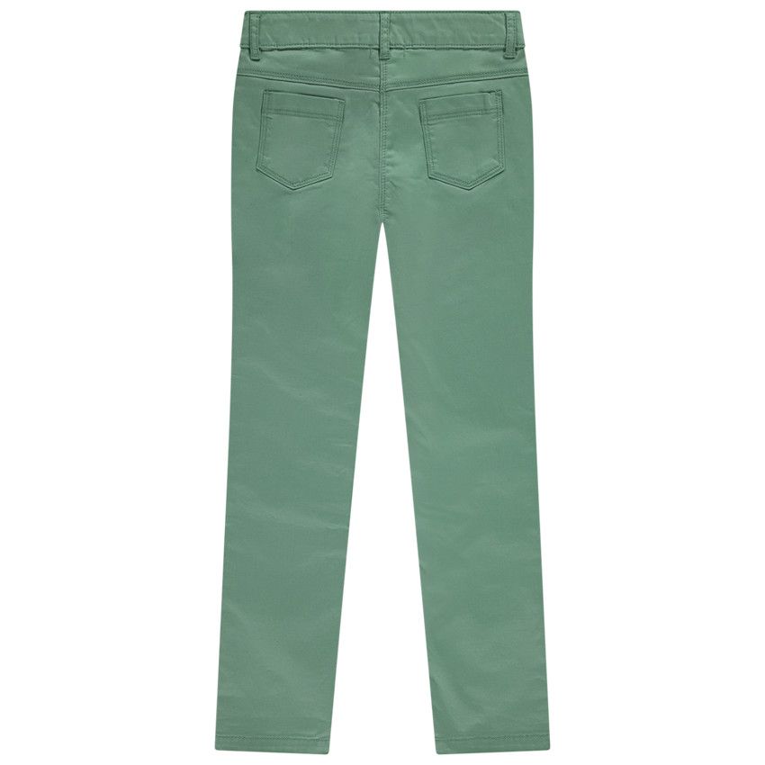 Orchestra Pantalon Slim En Twill Uni Pour Fille Vert 8 Ans Jean Pantalon Fille Orchestra